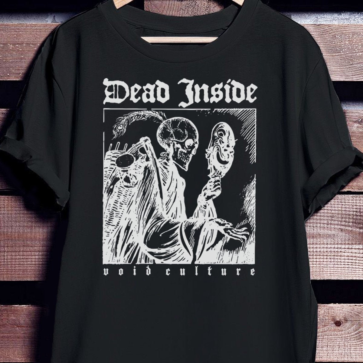 Dead Inside T-shirt Sizes S-3XL / Tshirt Print / Goth Tee/ - Etsy