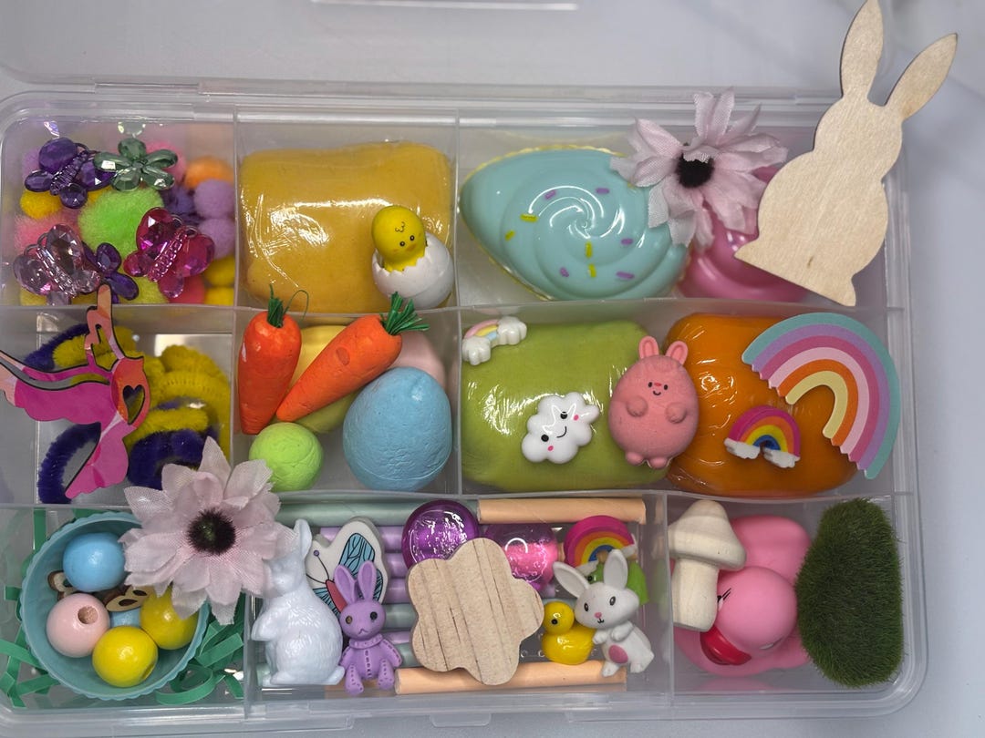 Easter Play Dough Kit – Spring Sensory Box – Montessori Activity ...