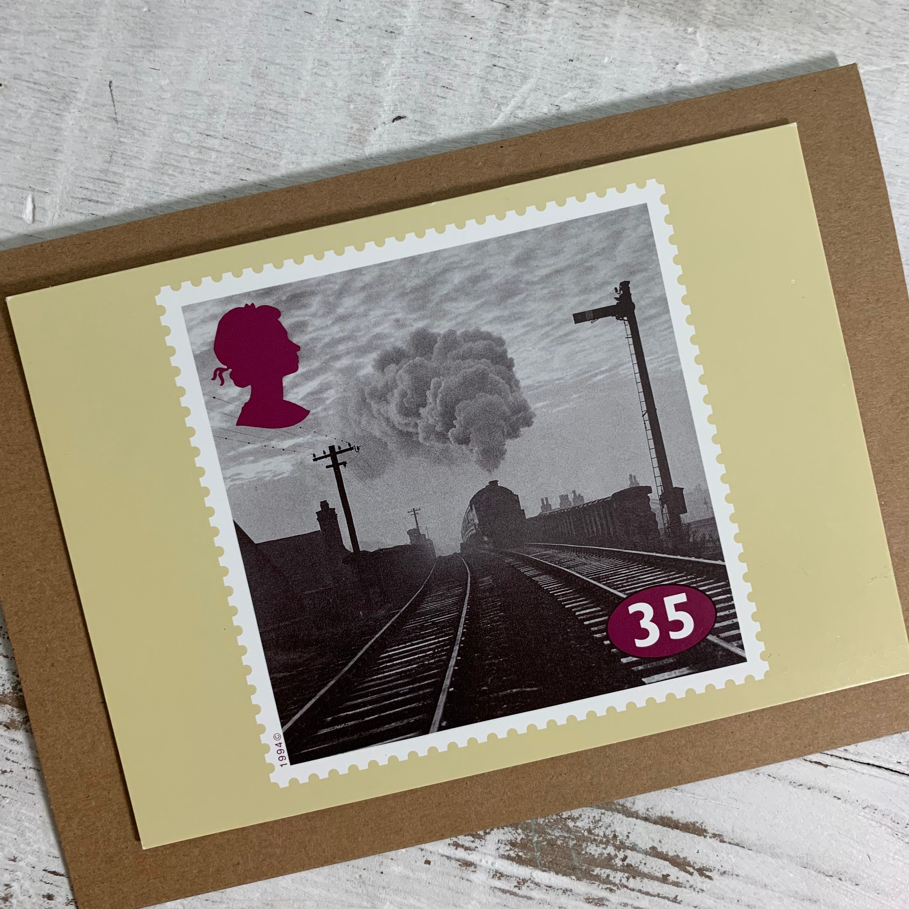 Steam Train Approaching Wigan Central Greeting Card Made - Etsy UK