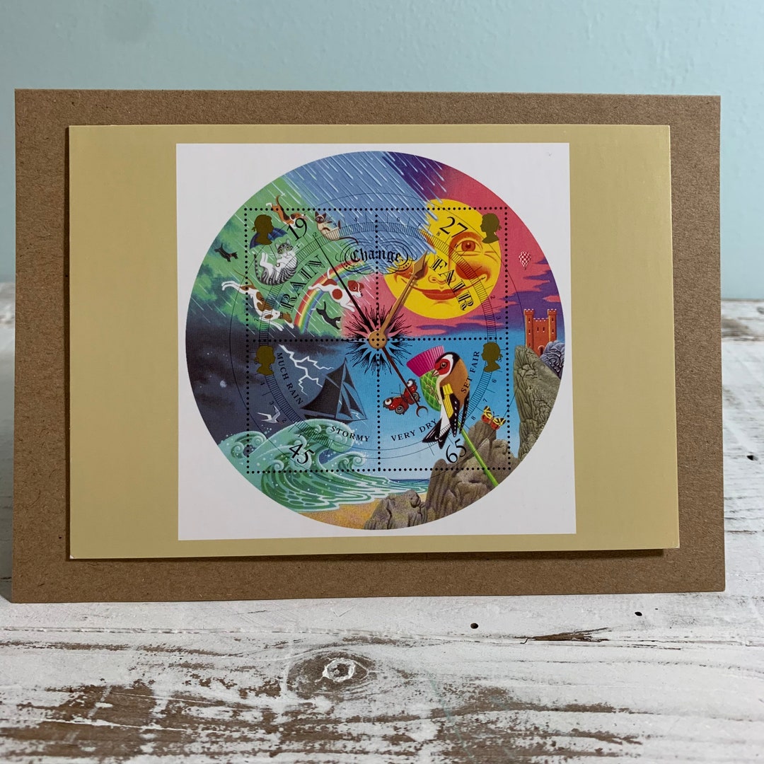 Weather Greeting Card Made Using an Original Unused Royal - Etsy