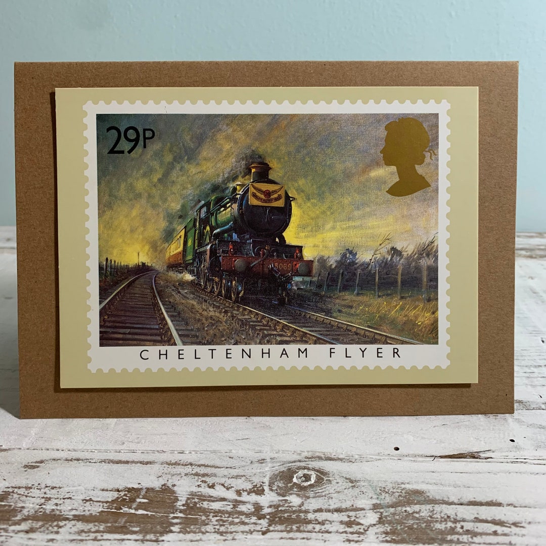 Cheltenham Flyer Train Greeting Card Made Using an Unused - Etsy UK