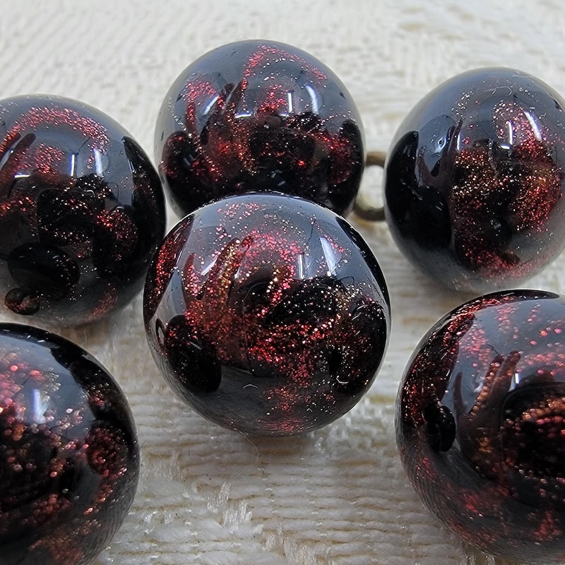 Vintage Goldstone Buttons - Etsy