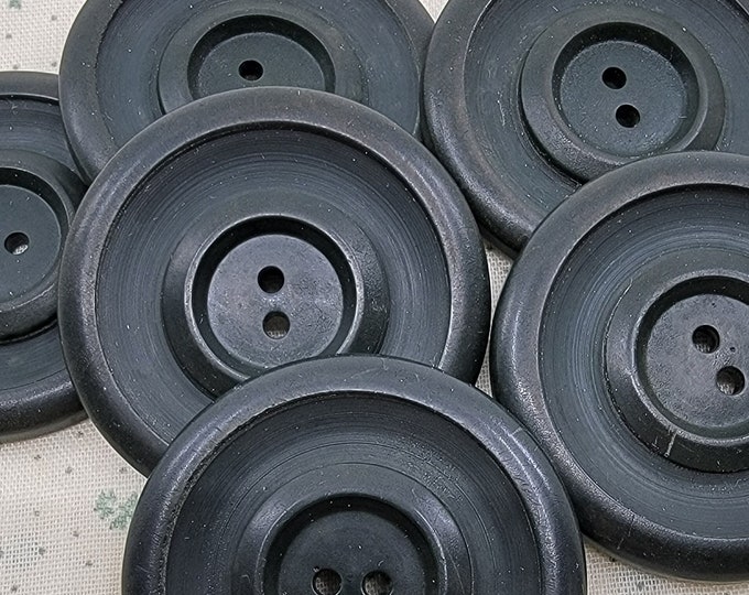 Vintage Dark Blue Four Hole Plastic Sew Thru Buttons - Set of 9 - Etsy