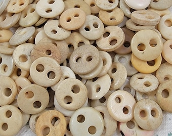 Vintage Antique Assorted Two Hole Bovine Bone Buttons - Lot of 50 - Etsy