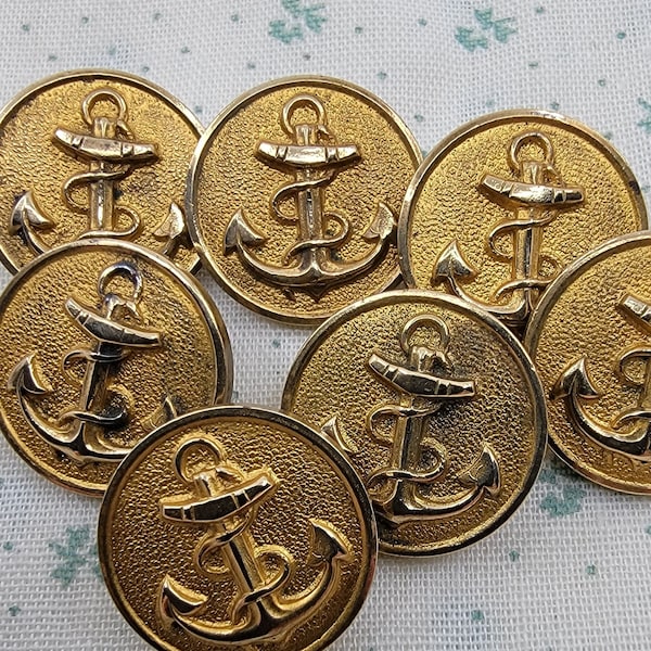 Vintage French Uniform Buttons - Etsy