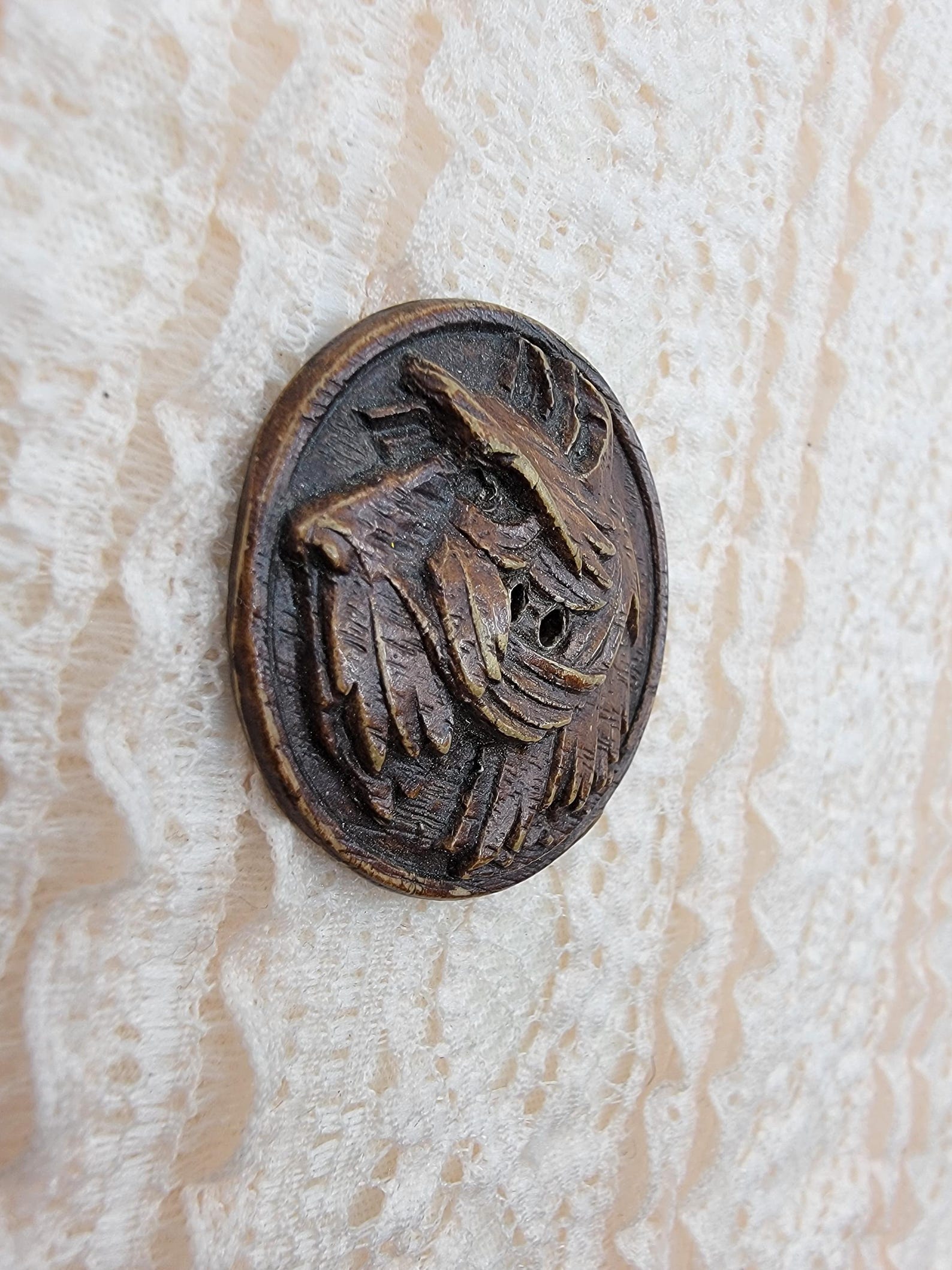 Vintage Scottie Dog Brown Burwood Sew Thru Button - Etsy