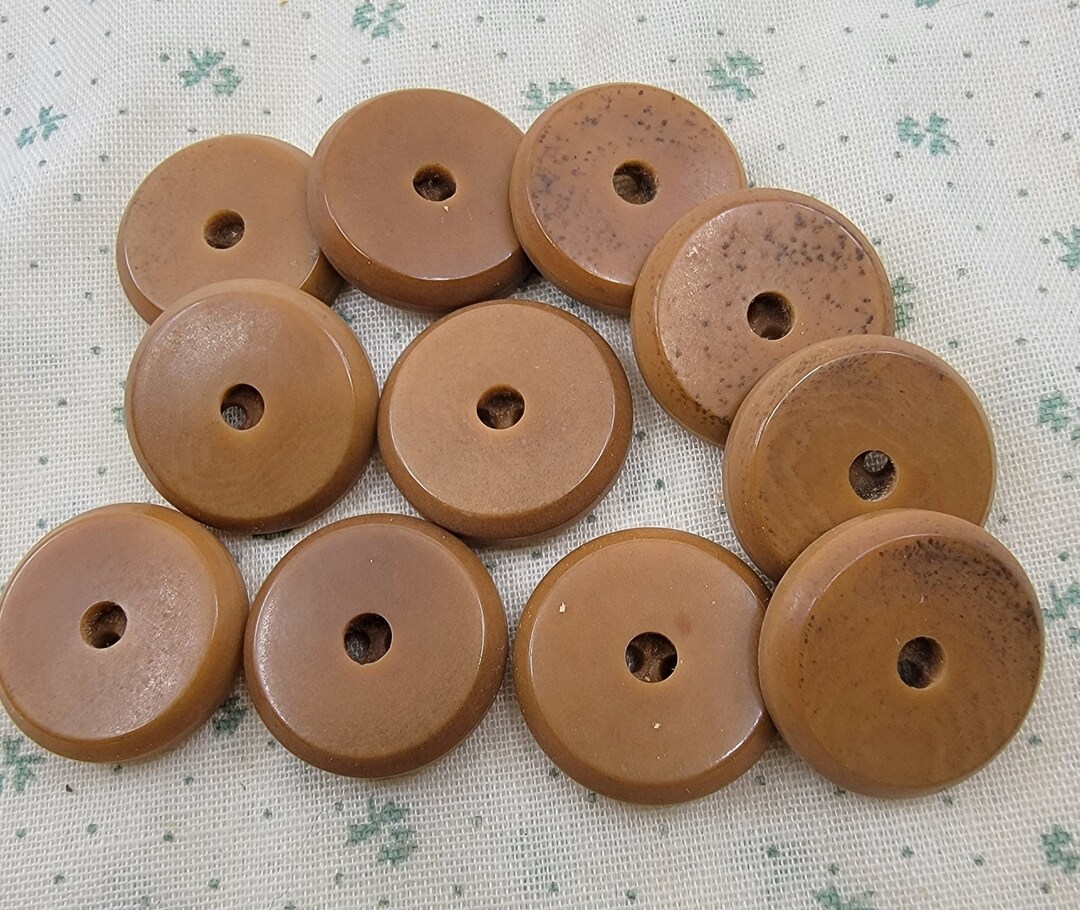 Vintage Vegetable Ivory Light Brown Whistle Buttons - Set of 11 - Etsy