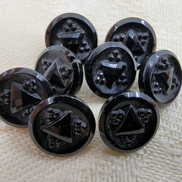 Black Triangle Buttons - Etsy
