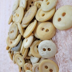 Vintage Antique Assorted Two Hole Bovine Bone Buttons - Lot of 50 - Etsy