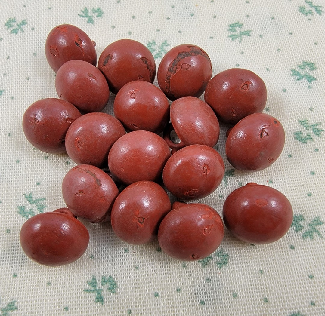 Vintage Rust Red Colored Shoe Buttons With Metal Shanks - Lot of 17 - Etsy