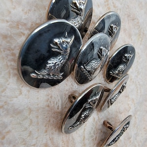 Vintage Antique Silverplated Metal Griffin Design Livery Button - Etsy