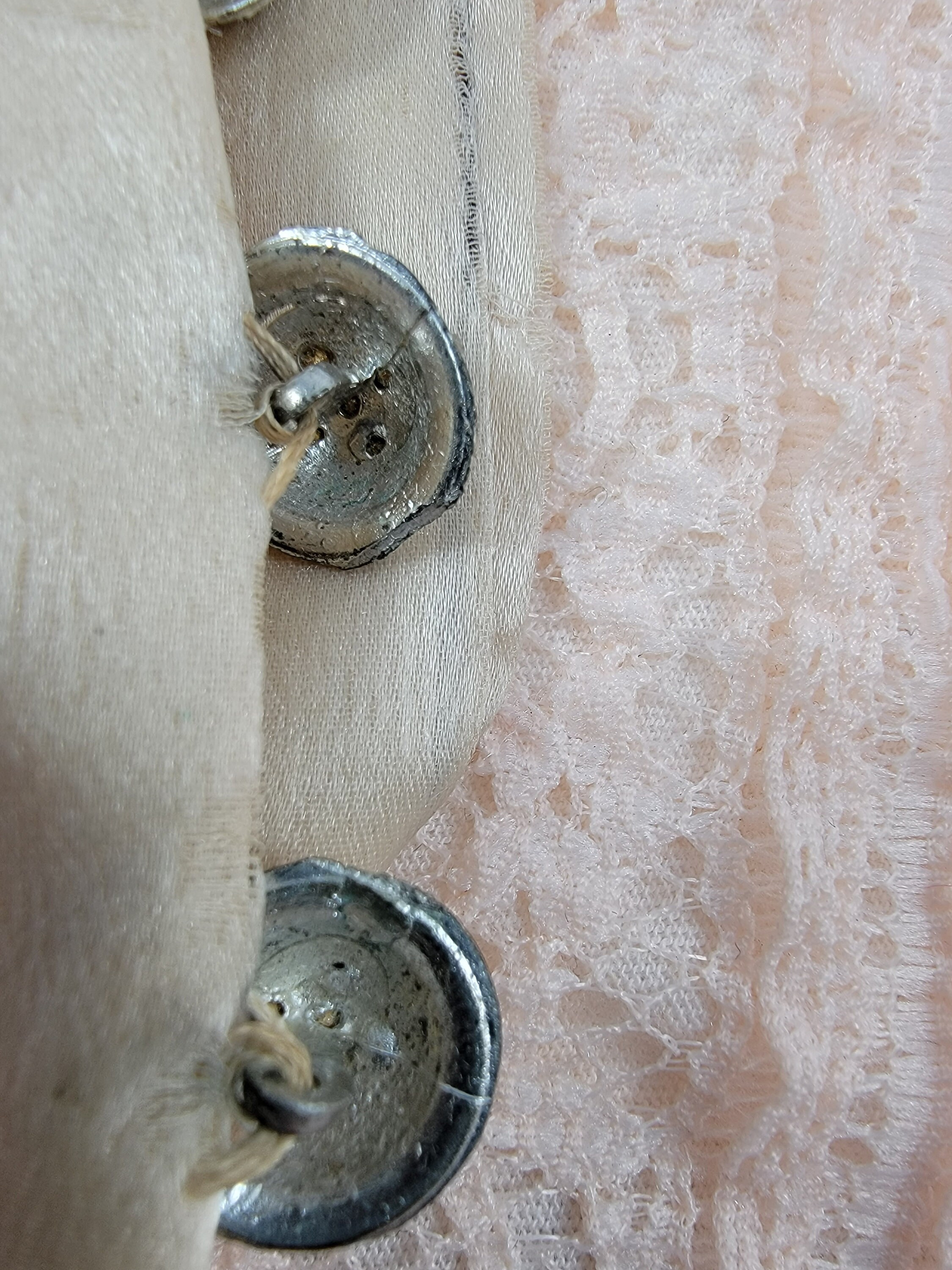 Vintage Aluminum and Paste Fancy Buttons Set of 6 - Etsy