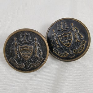Vintage Metal Philadelphia Maneto Seal Buttons Mixed Set of - Etsy