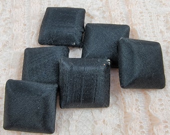 Black Square Buttons - Etsy