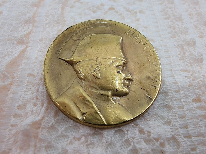 Vintage Napoleon I Stamped Brass Picture Button With Omega Shank - Etsy