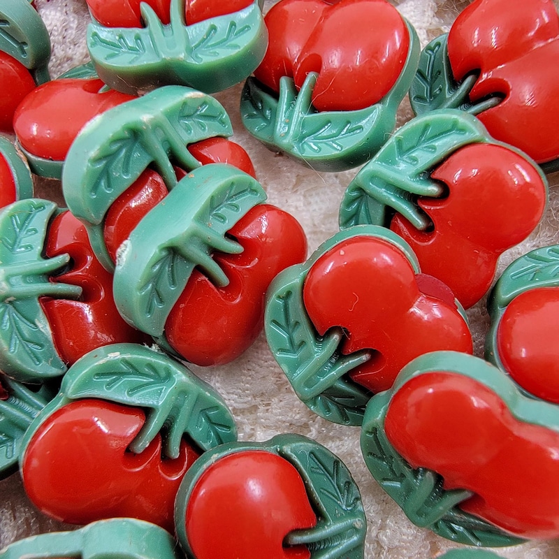 Cherry Buttons - Etsy