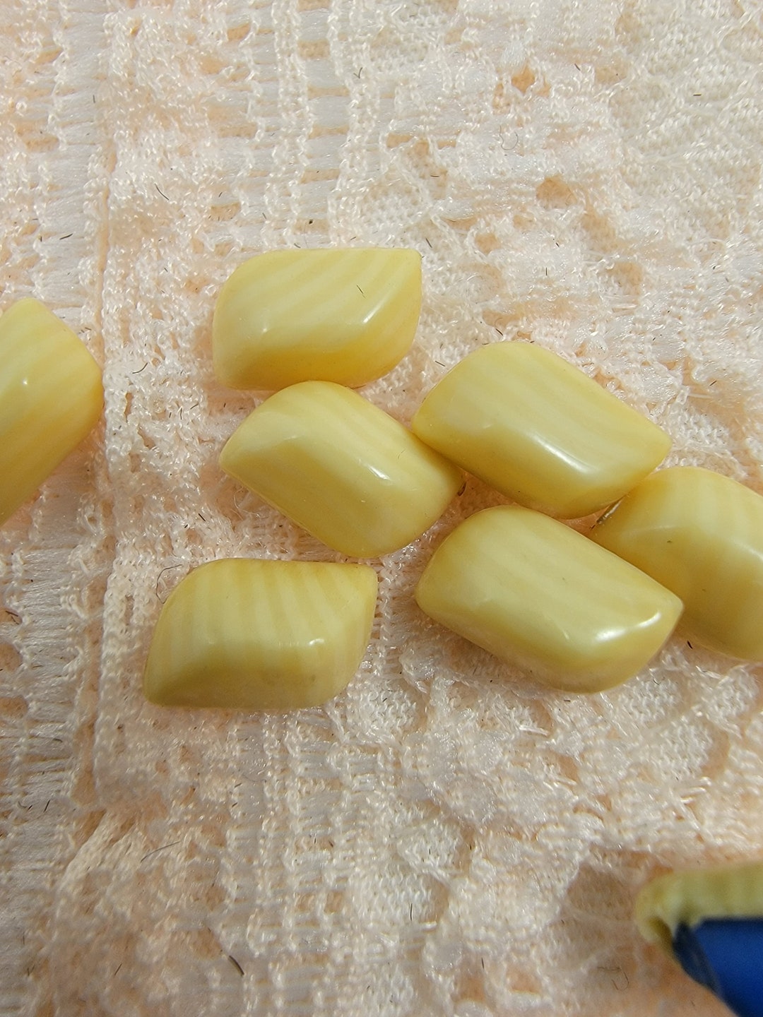 Vintage Small Two Part French Ivory Celluloid Self Shank - Etsy