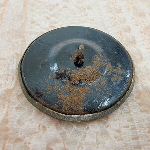 Vintage Antique Large Wood and Metal Shield Design Button - Etsy