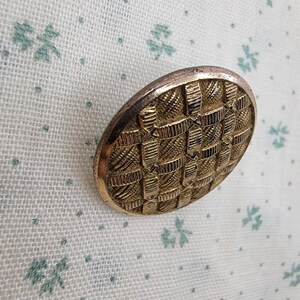 Vintage Antique Benedict and Burnham Basketweave Lattice Pattern Gilt ...