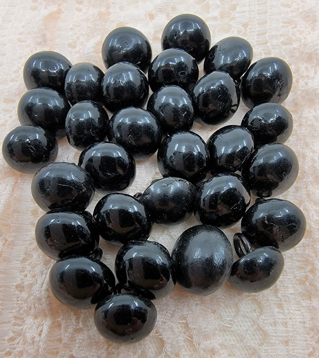 Vintage Classic Black Shoe Buttons With Metal Shanks - Lot of 30 - Etsy