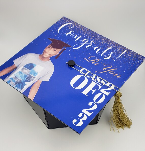 Personalized Acrylic Graduation Hat Box | Etsy