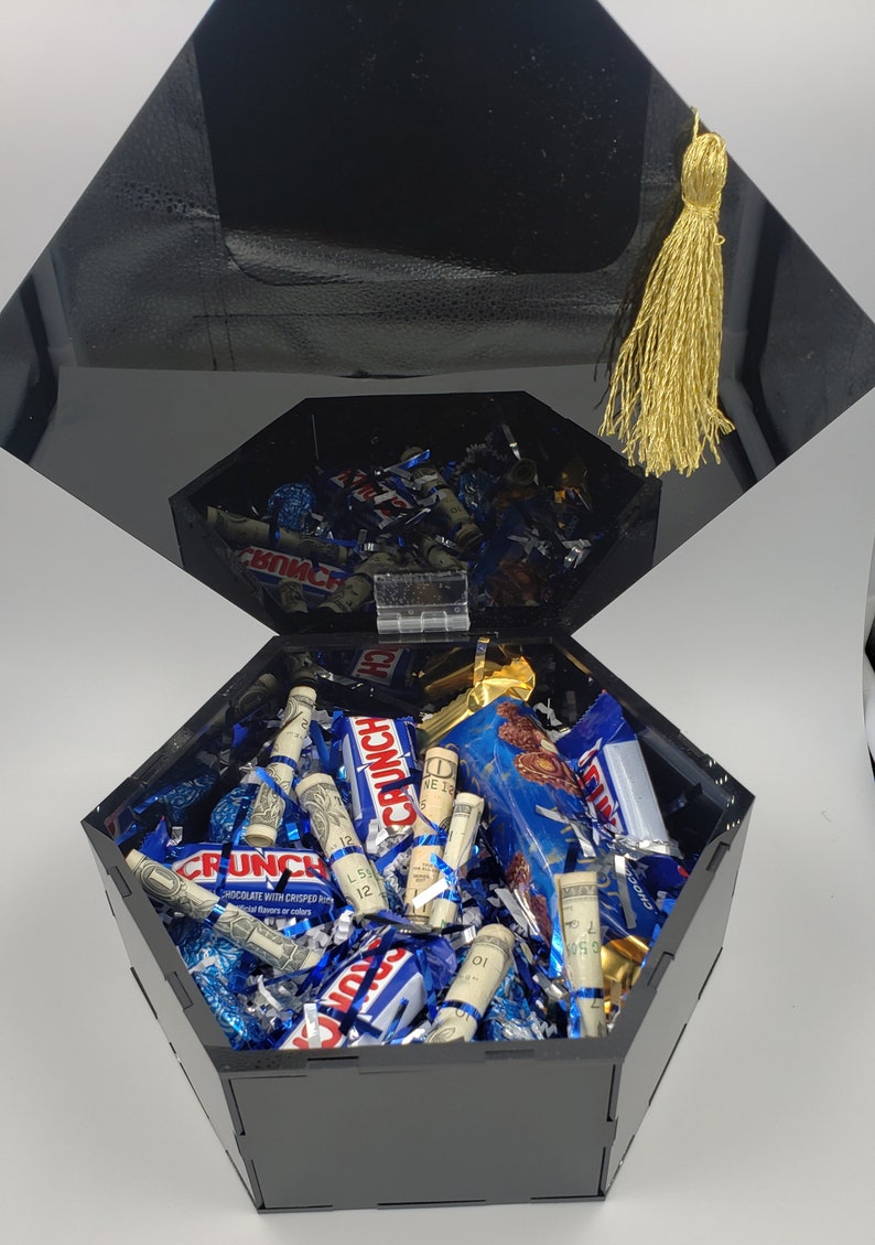 Personalized Acrylic Graduation Hat Box - Etsy