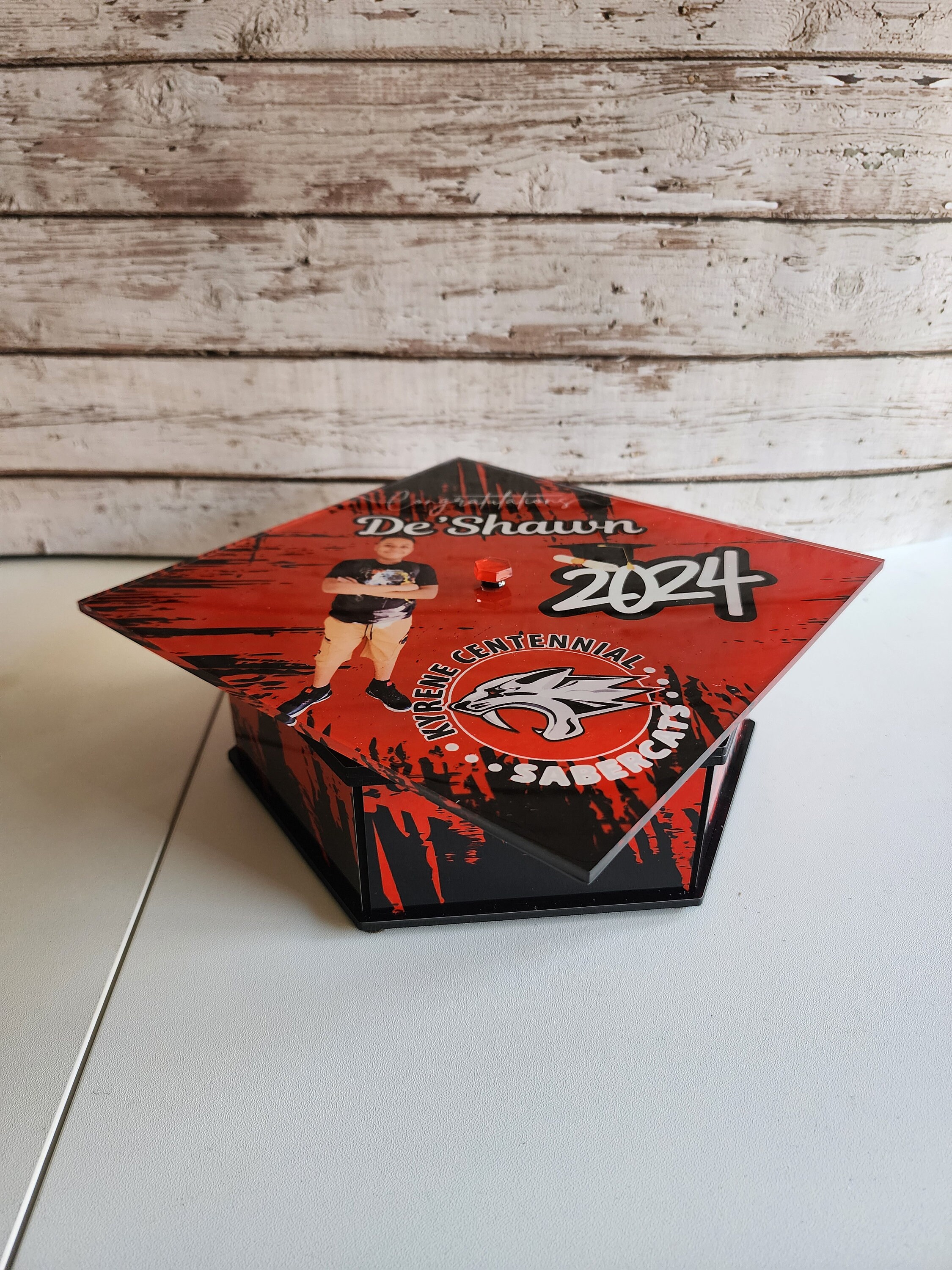 Personalized Acrylic Graduation Hat Box - Etsy