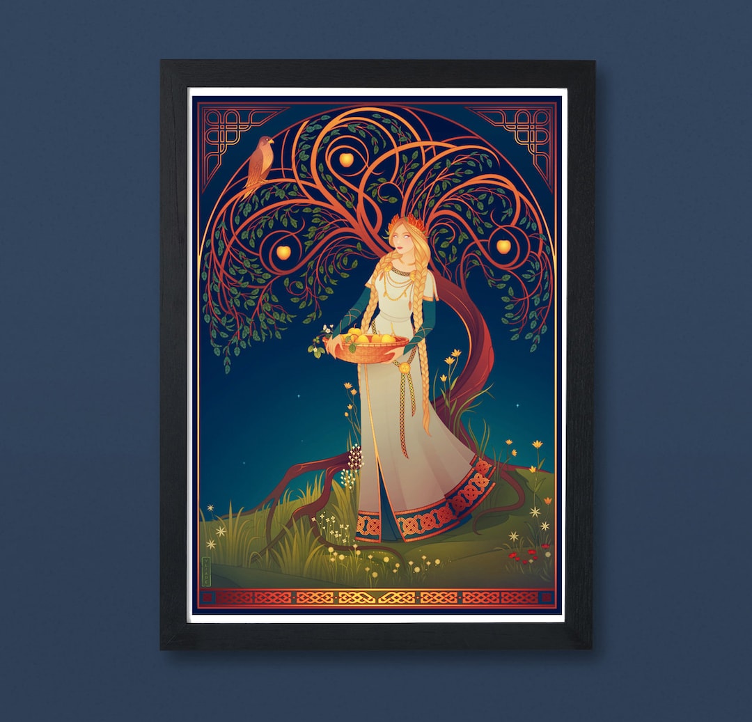Art Print Idunn Norse Gods - Etsy