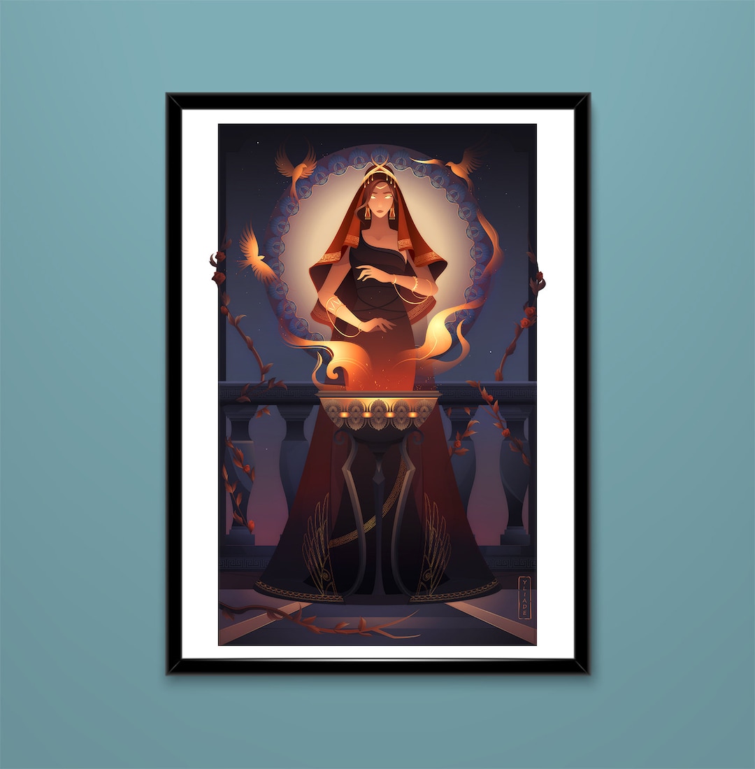 Art Print Hestia Greek Gods - Etsy