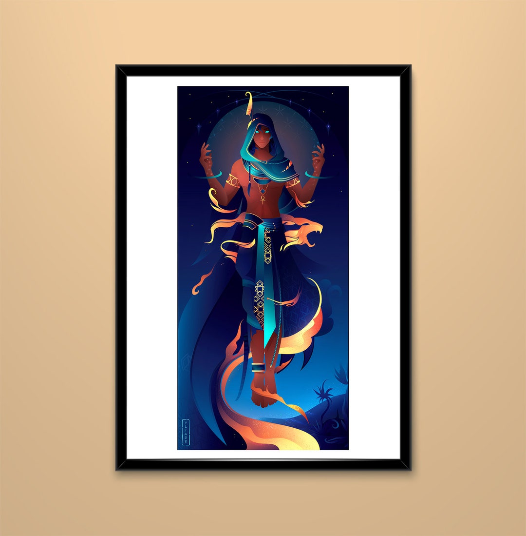 Art Print ~ Shu ~ Gods of Egypt - Etsy