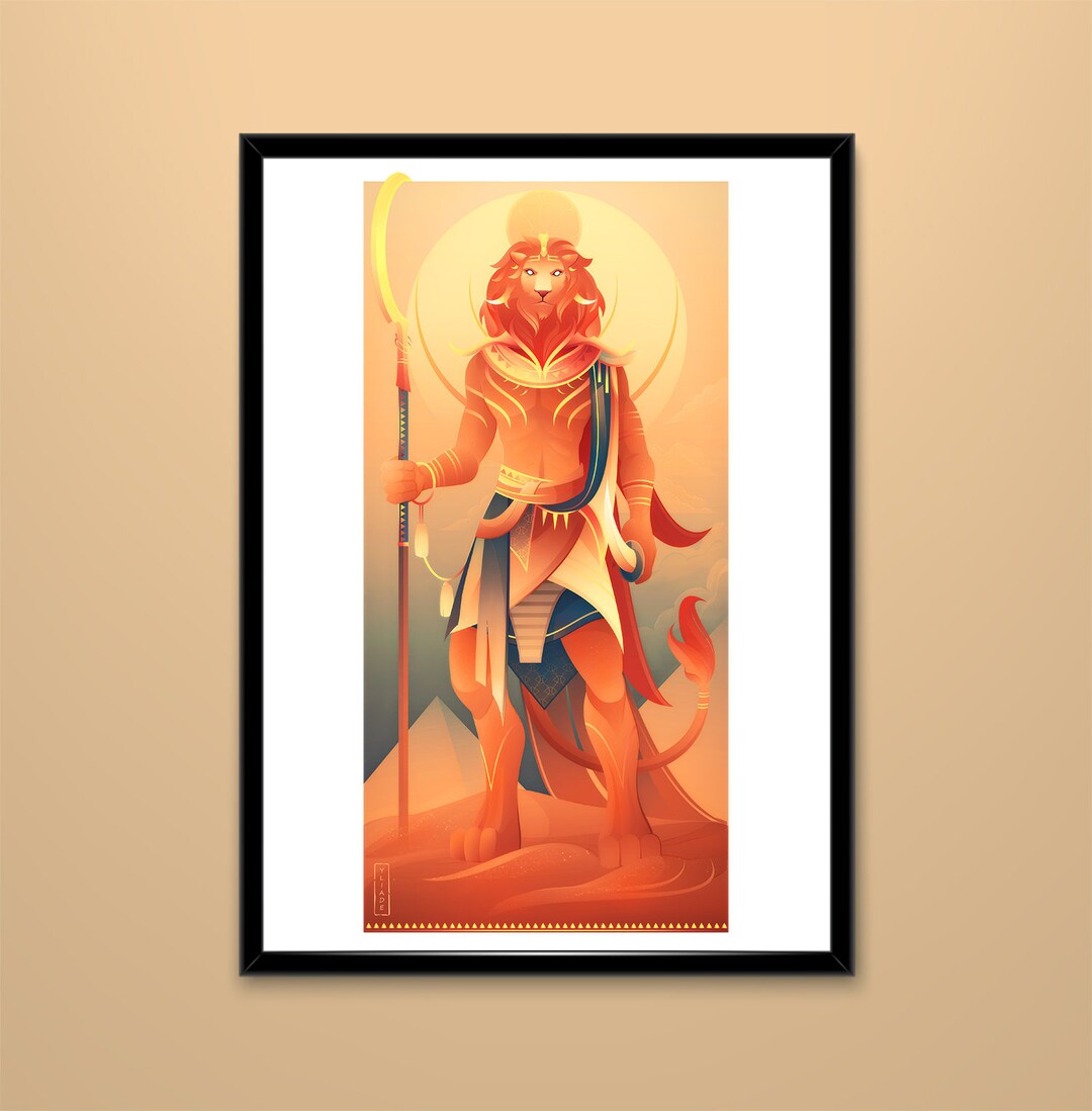 Art Print Maahes Gods of Egypt - Etsy