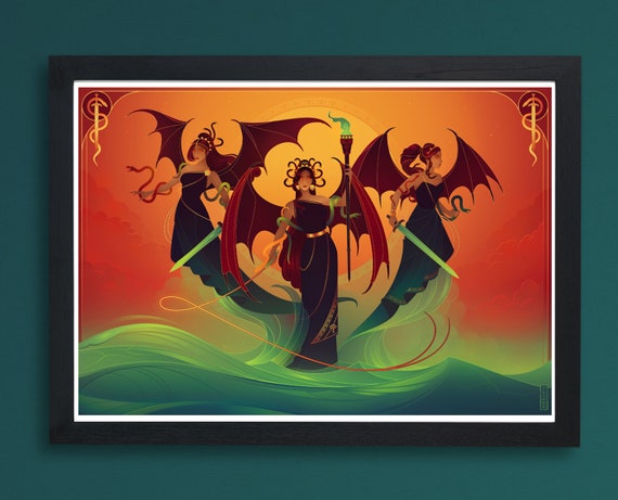 The Furies Greek Mythology Drawings
