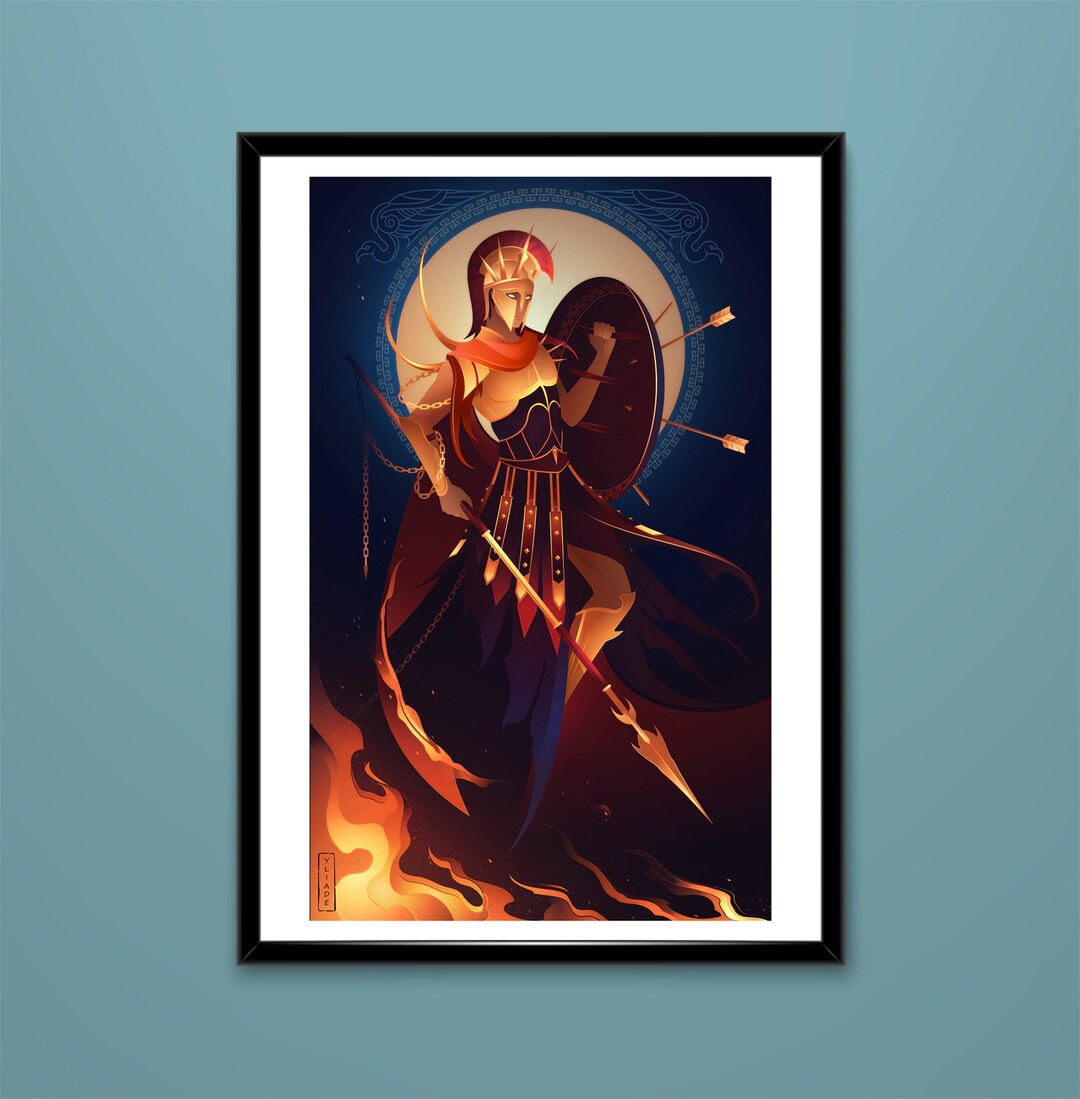 Art Print Ares Greek Gods - Etsy