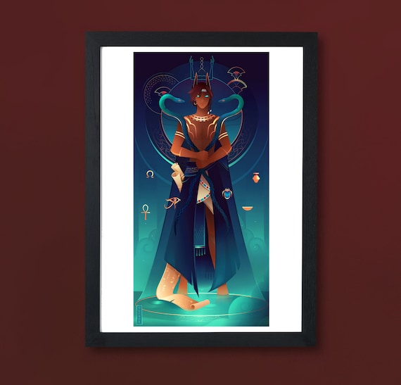 Art Print Heka Gods of Egypt - Etsy