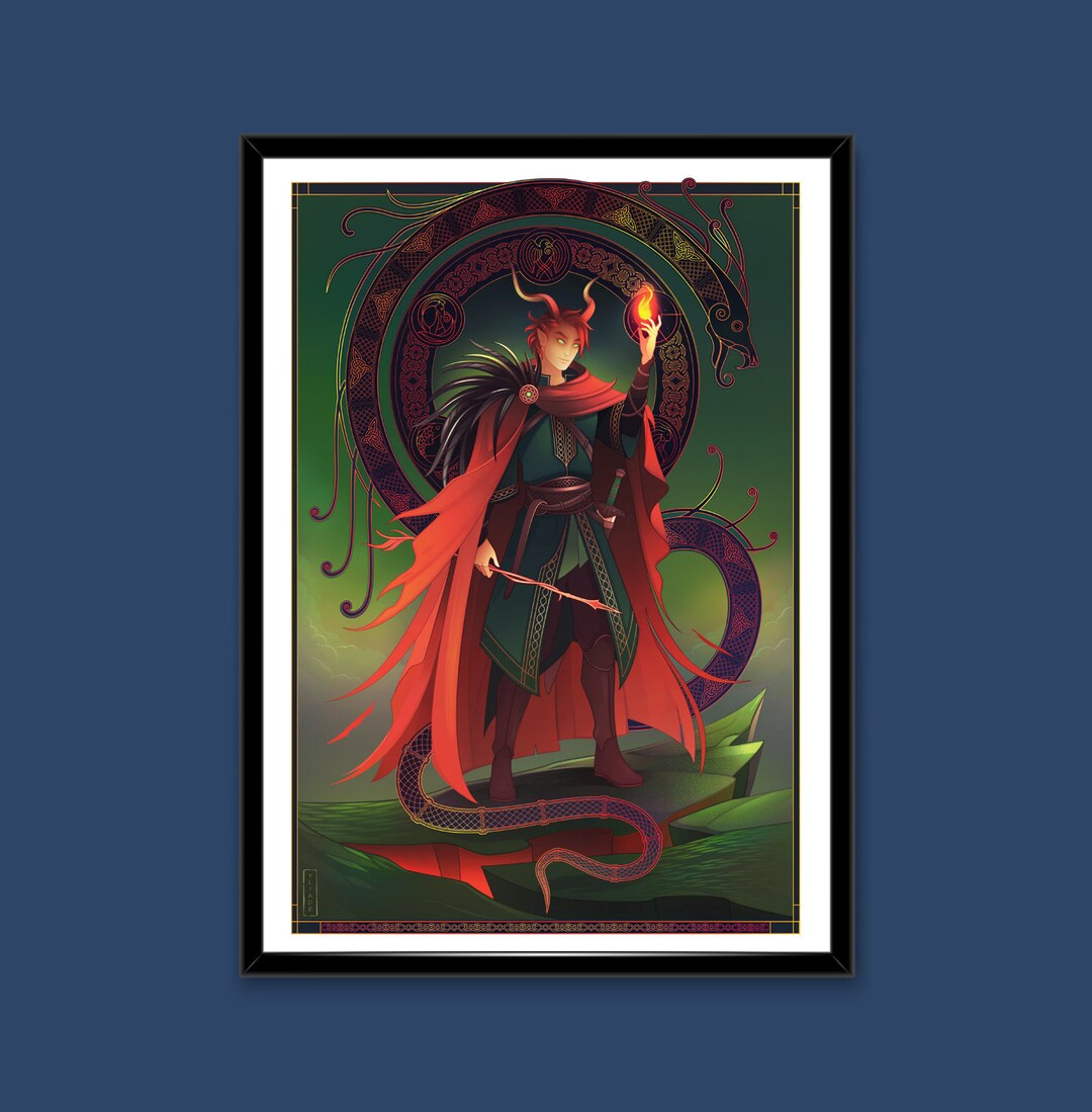 Art Print Loki Norse Gods - Etsy