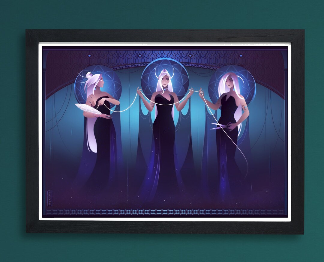 Art Print the Fates Greek Gods - Etsy