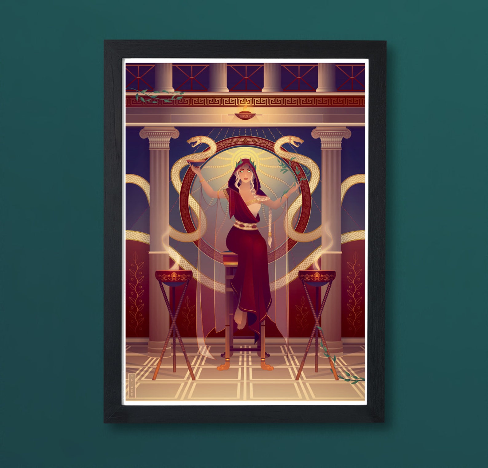 Art Print La Pythie Mythologie Grecque - Etsy