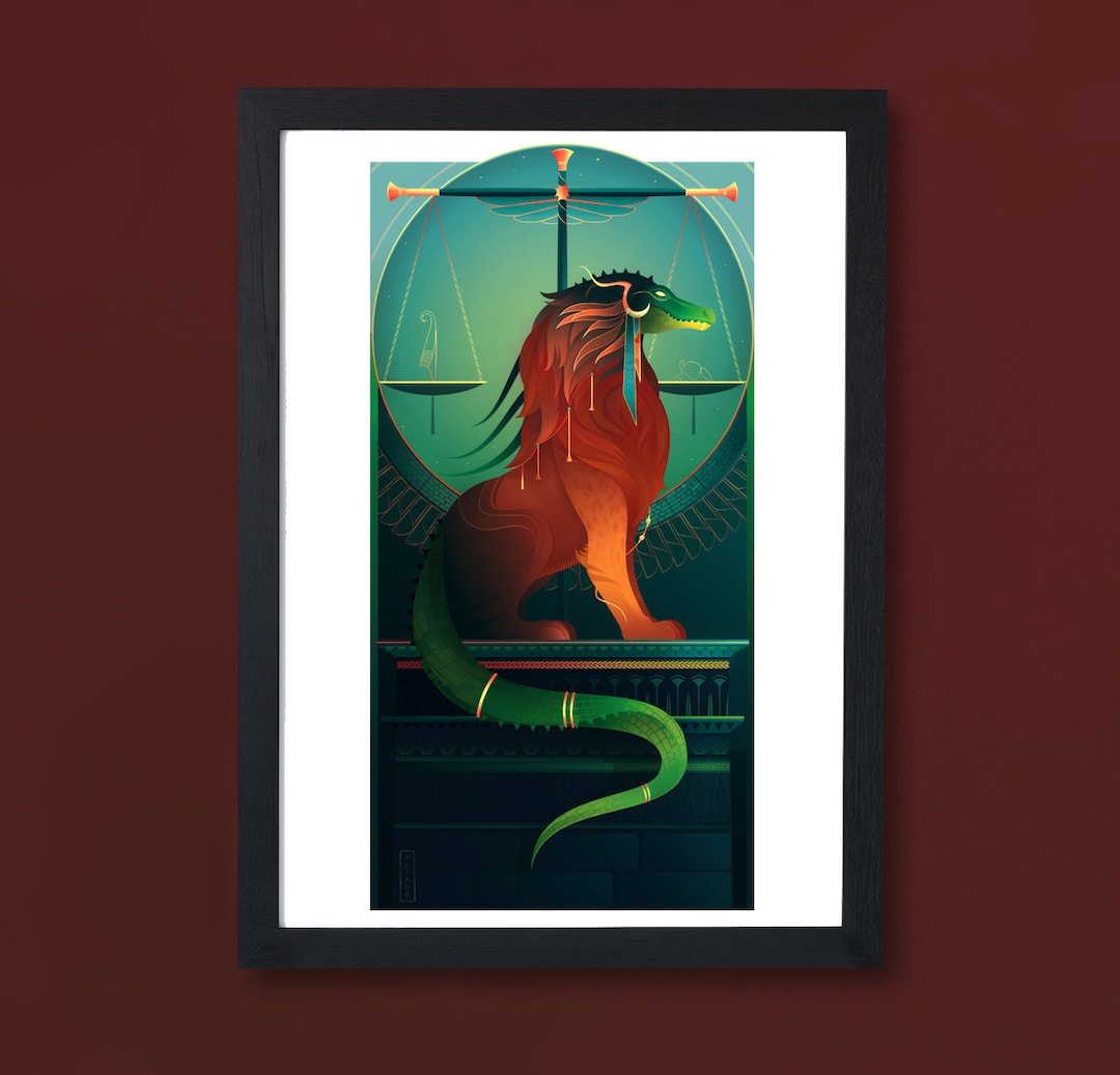 Art Print Ammit Gods of Egypt - Etsy