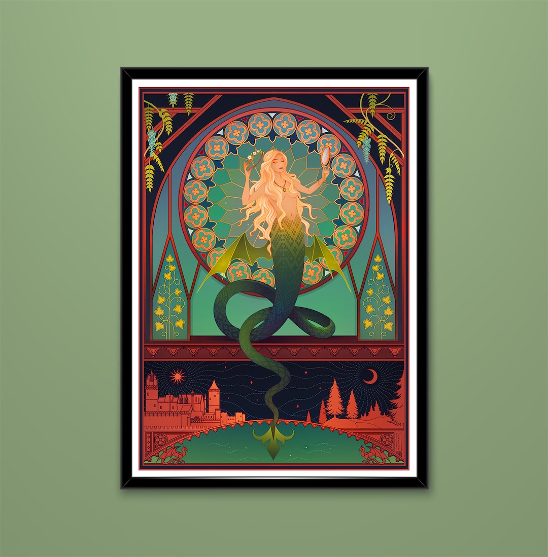 Art Print ~ Melusine ~ Medieval Legend - Etsy