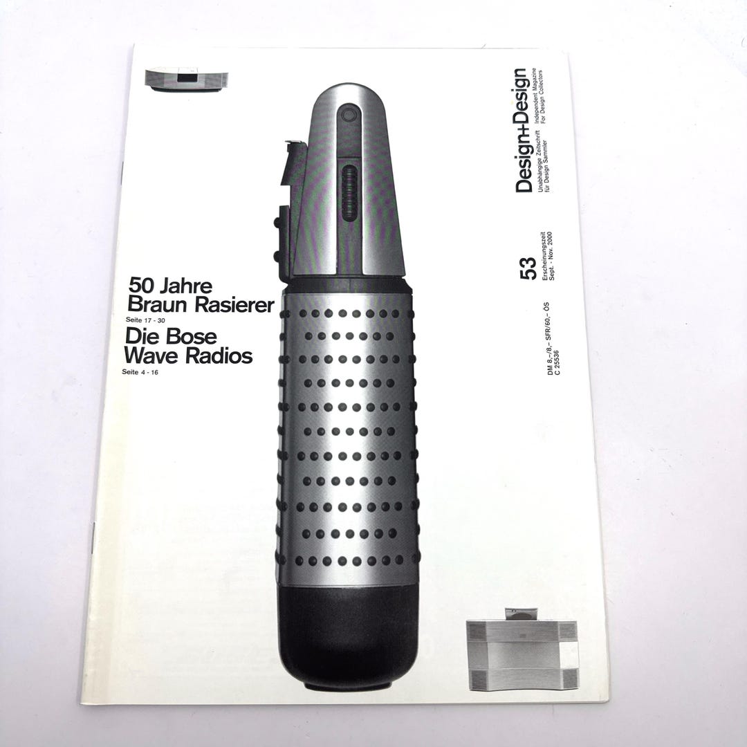 Braun 5424 Dieter Rams Vintage Graphic Braun Shavers Design Magazine ...