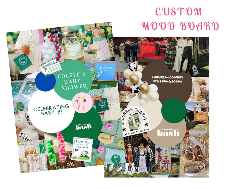 The Ultimate Party Theme Mood Board - Party Theme Mood Board - Custom ...