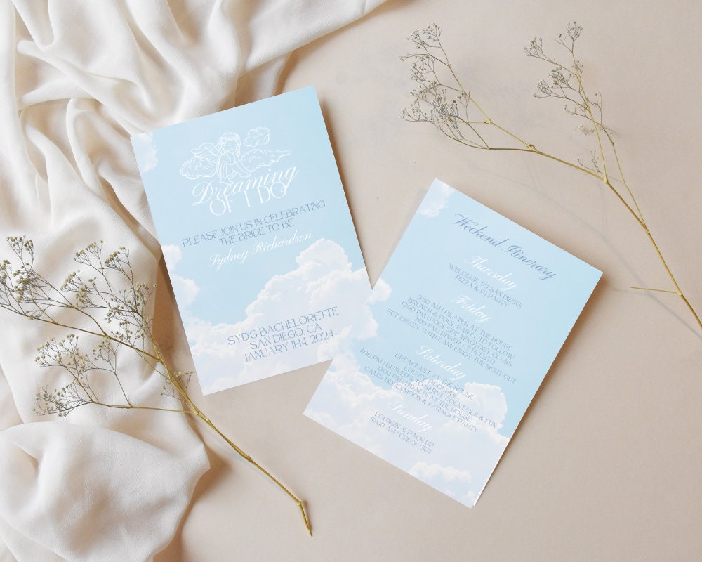 Personalized Bachelorette Party Itinerary, Custom Bachelorette Invite ...