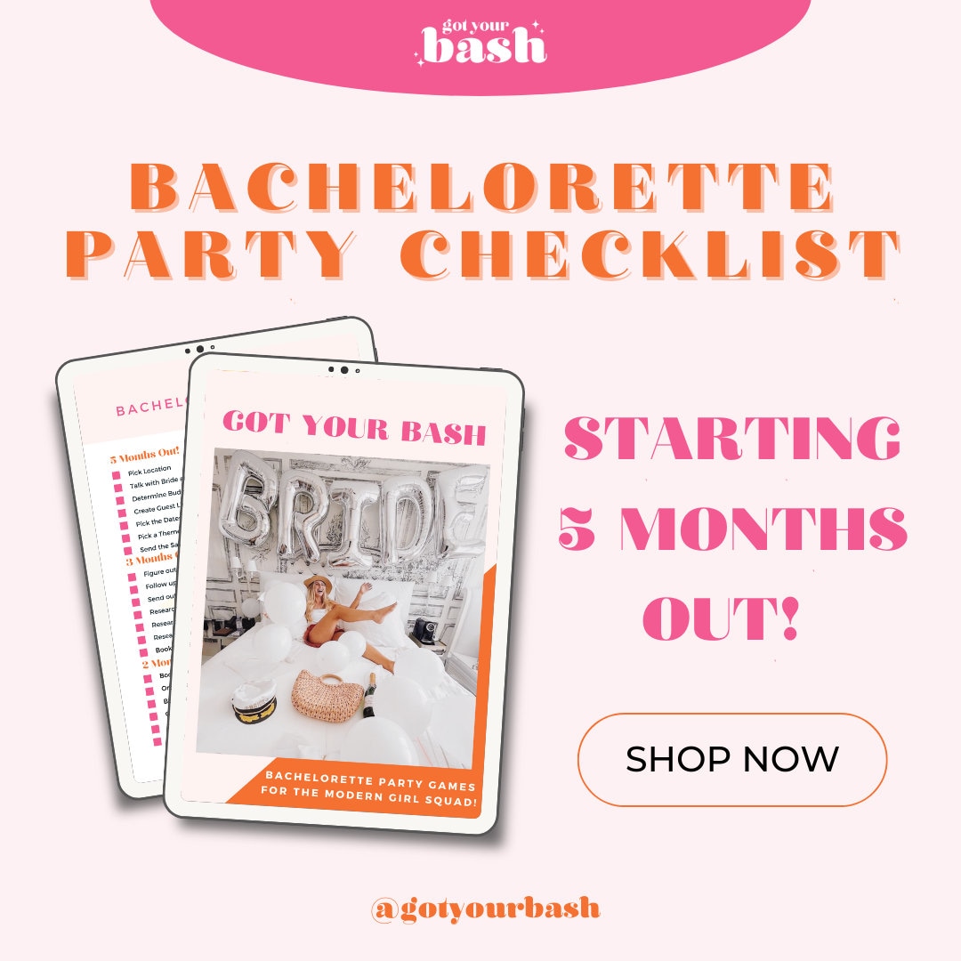 Bachelorette Planning Checklist - Printable Bachelorette Checklist, Hen ...