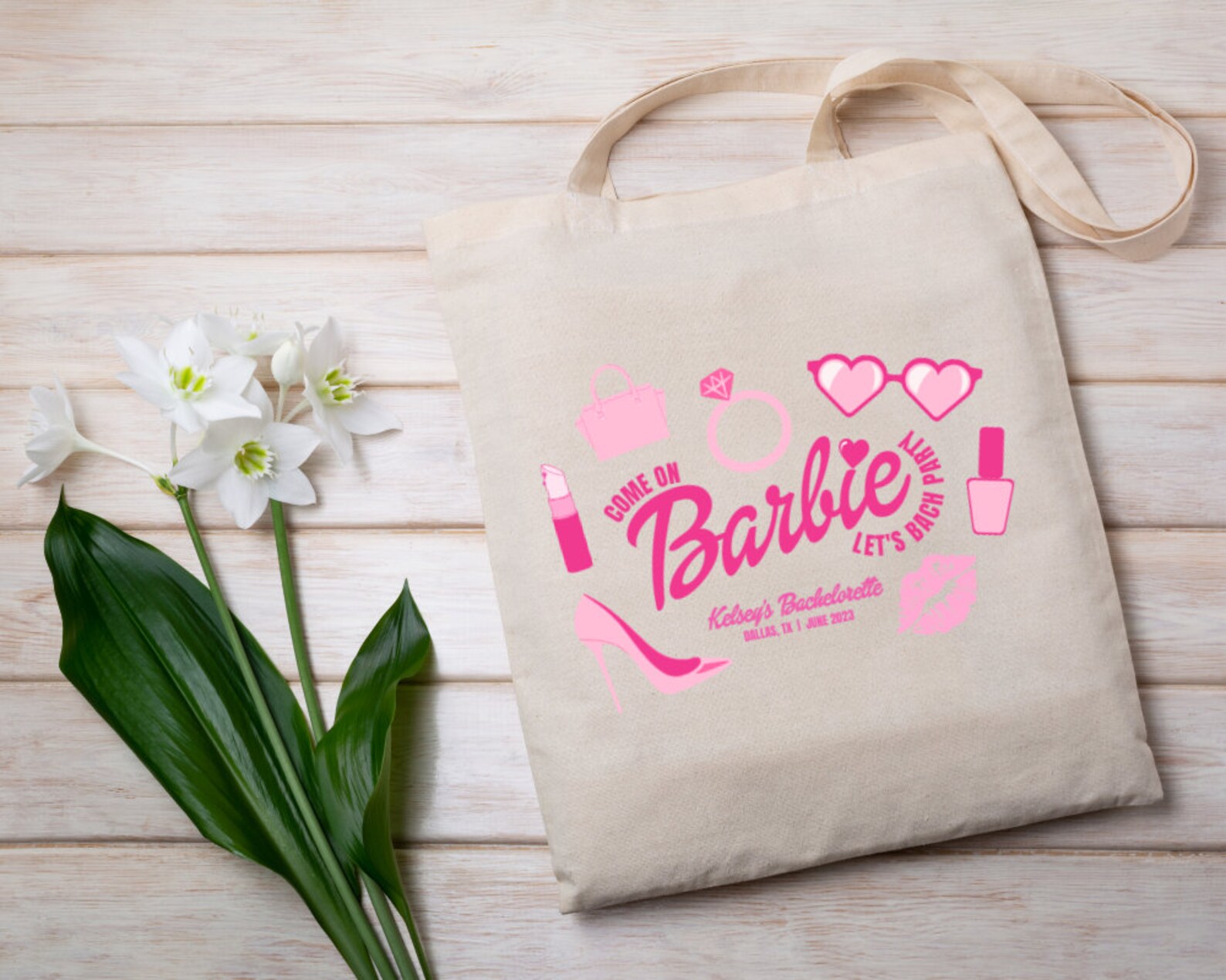 Personalized Bachelorette Party Logo, Custom Bachelorette Logo, Barbie ...