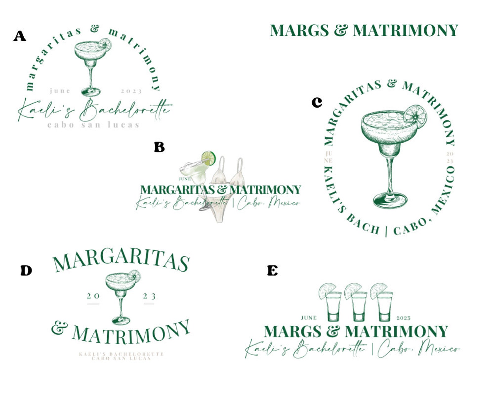 Personalized Bachelorette Party Logo, Custom Bachelorette Logo ...