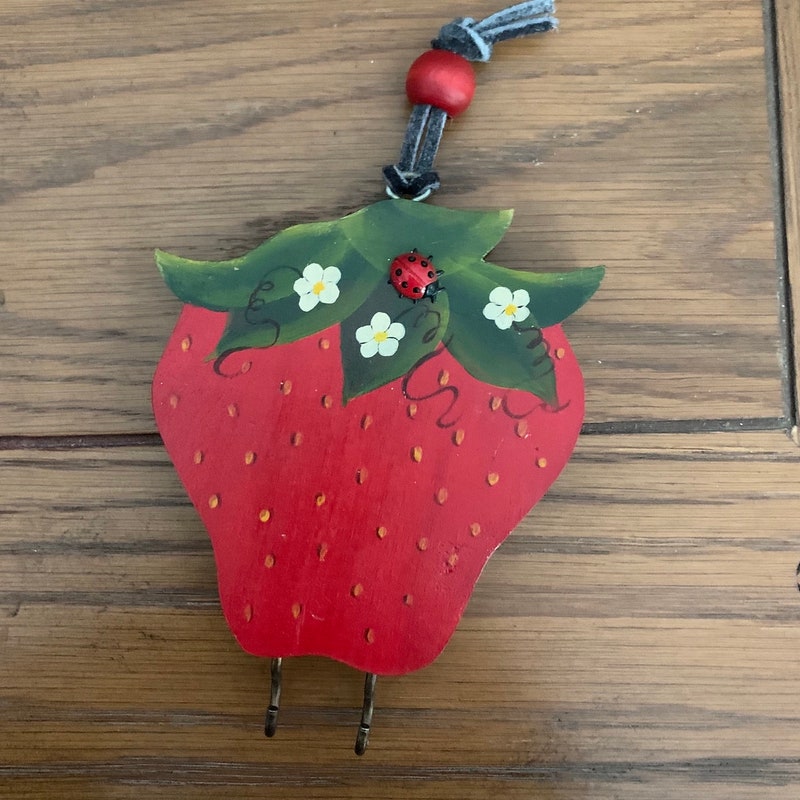 Wooden Strawberry - Etsy