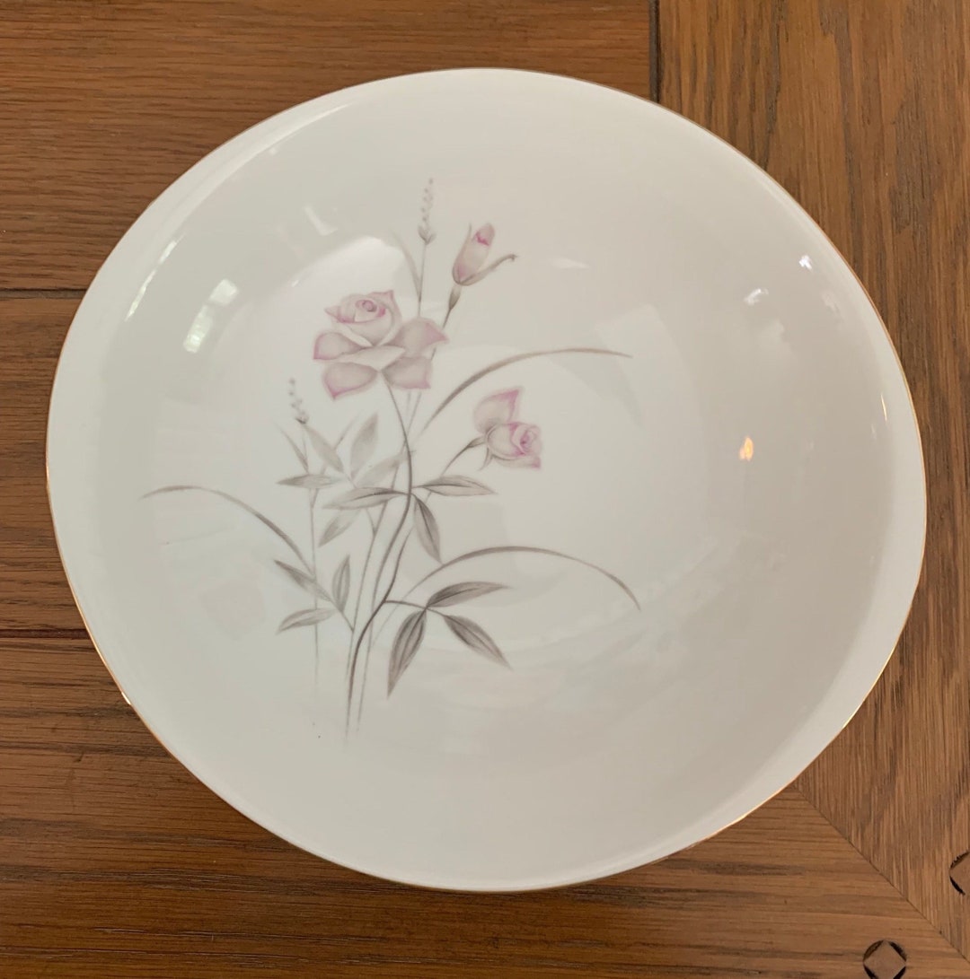 Royal Sovereign Blush Rose Fine China Serving Bowl - Etsy