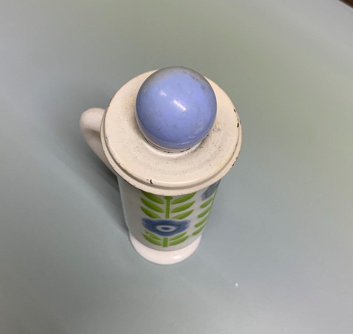 Avon Kitschy Retro Blue Flower Perfume Bottle - Etsy
