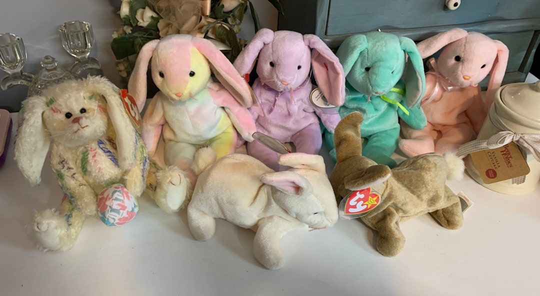 Beanie Babies Bunnies Rabbits - Lot of 7 - Etsy