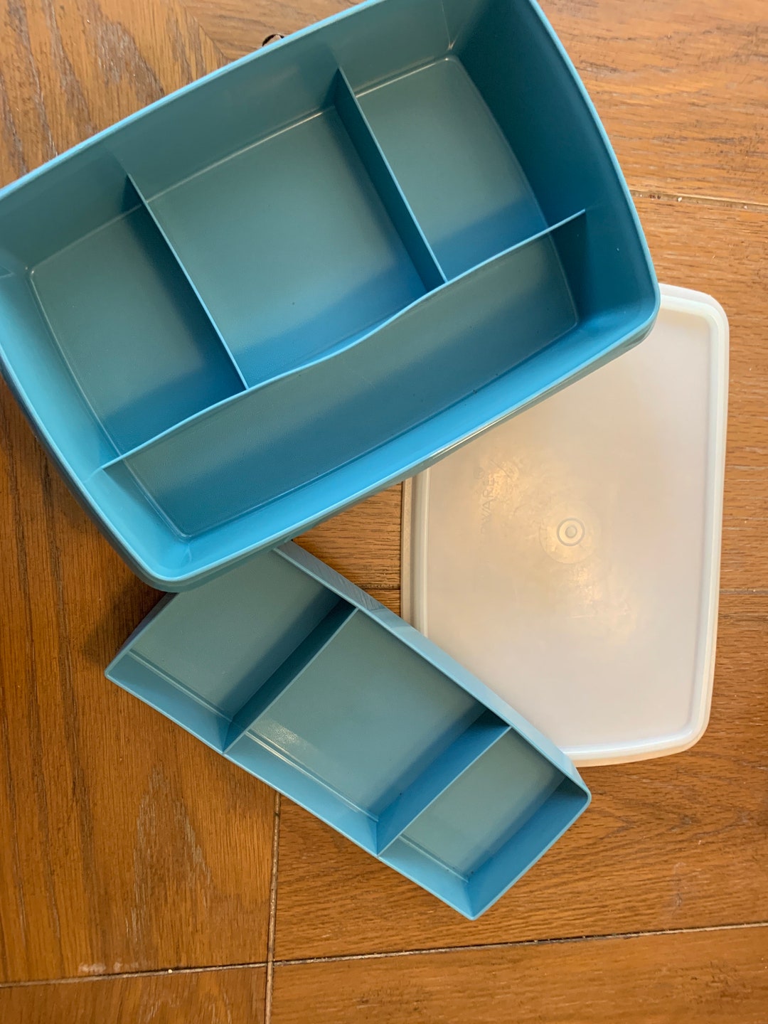 Tupperware Tuppercraft 3 Pc.divided Craft Hobby Container W/tray 767 - Etsy